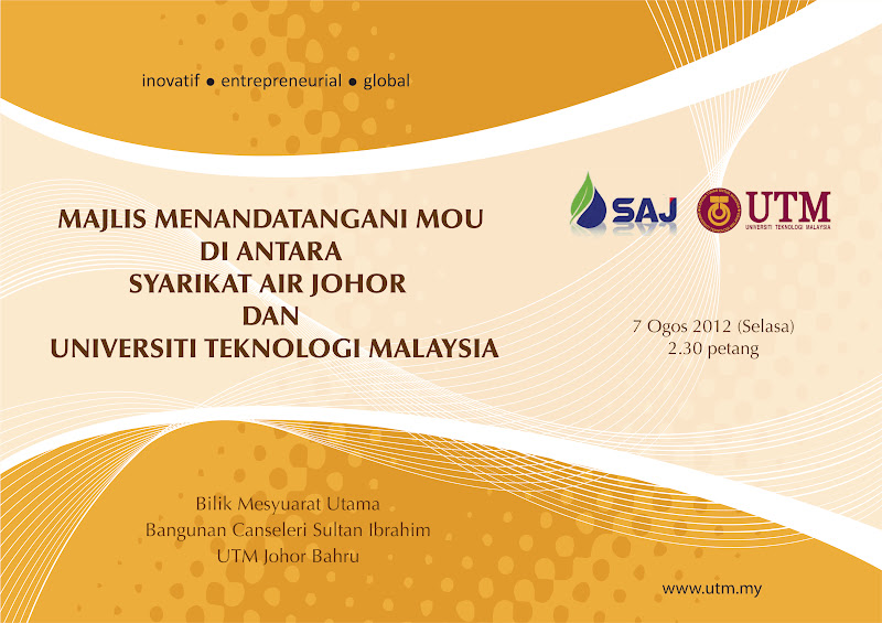 Creative Media Unit: MoU - UTM dan Syarikat Air Johor