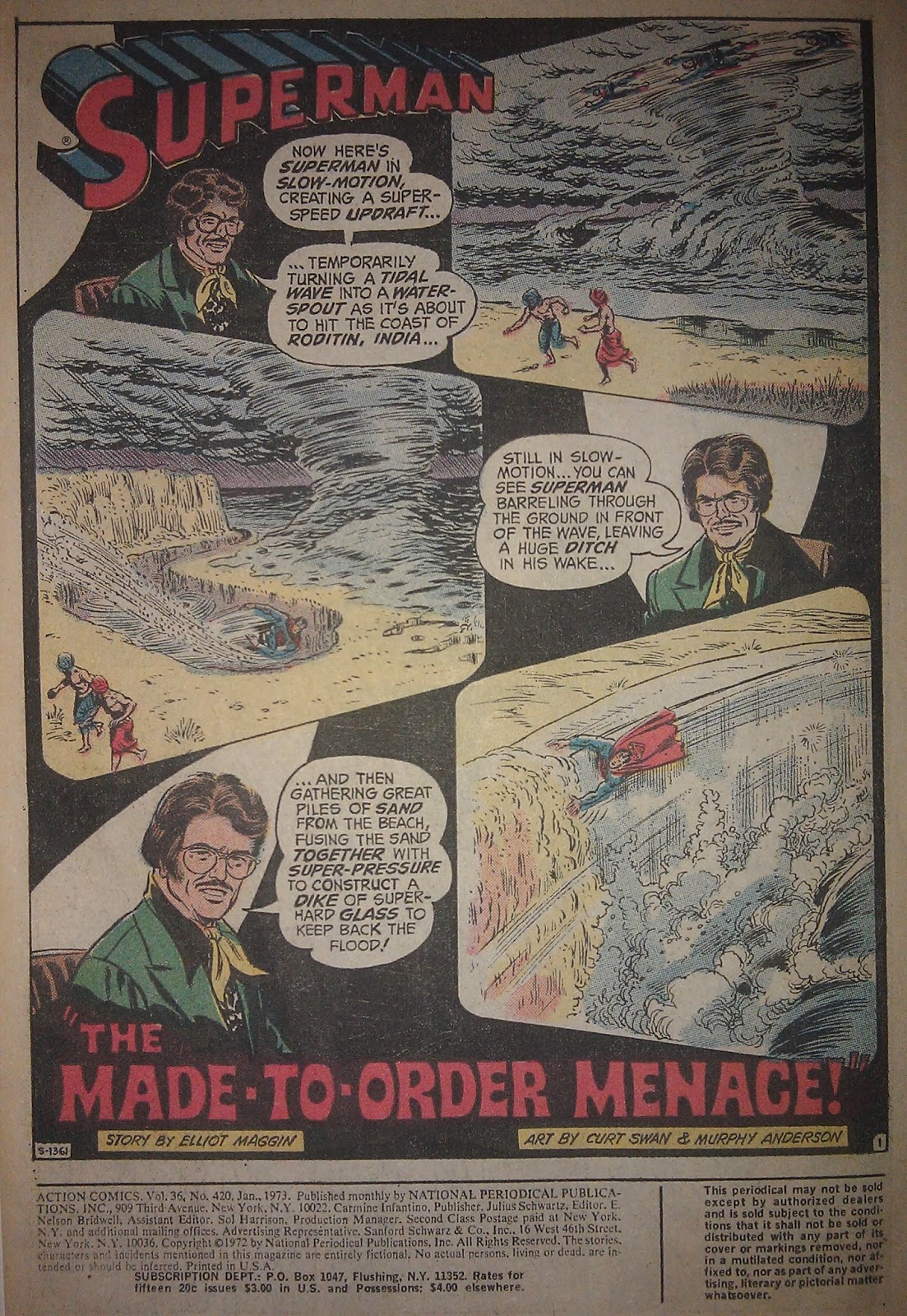 Action Comics 420 Review (If that's true, I must be super!)