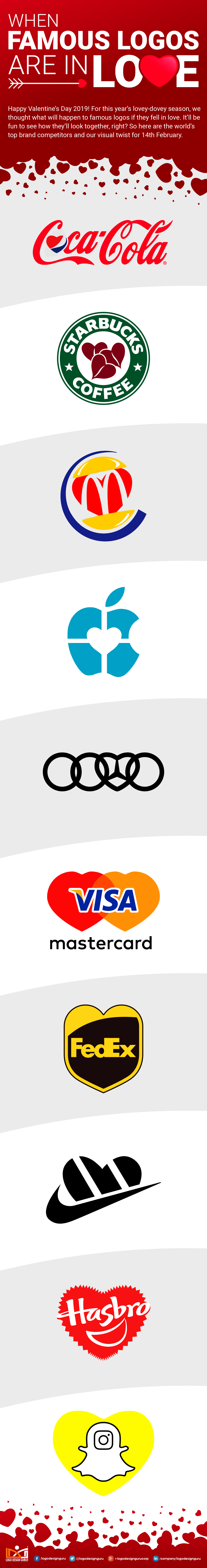 Brand Rivals in Love: How Famous Logos Will Look This Valentine’s Day # ...