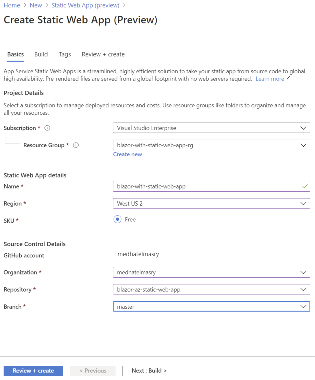 Medhat Elmasry: Deploy Blazor SPA & Azure Functions API to Azure Static ... Medhat Elmasry: Deploy Blazor SPA & Azure Functions API to Azure Static ...