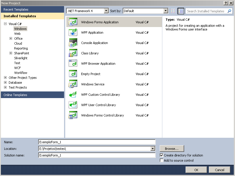 C# - Aprendendo na Marra: WindowsForms - básico do Básico