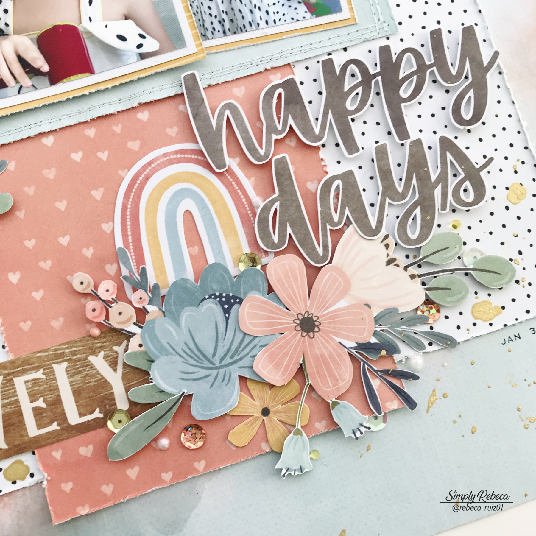 Happy Days Layout - Simply Rebeca