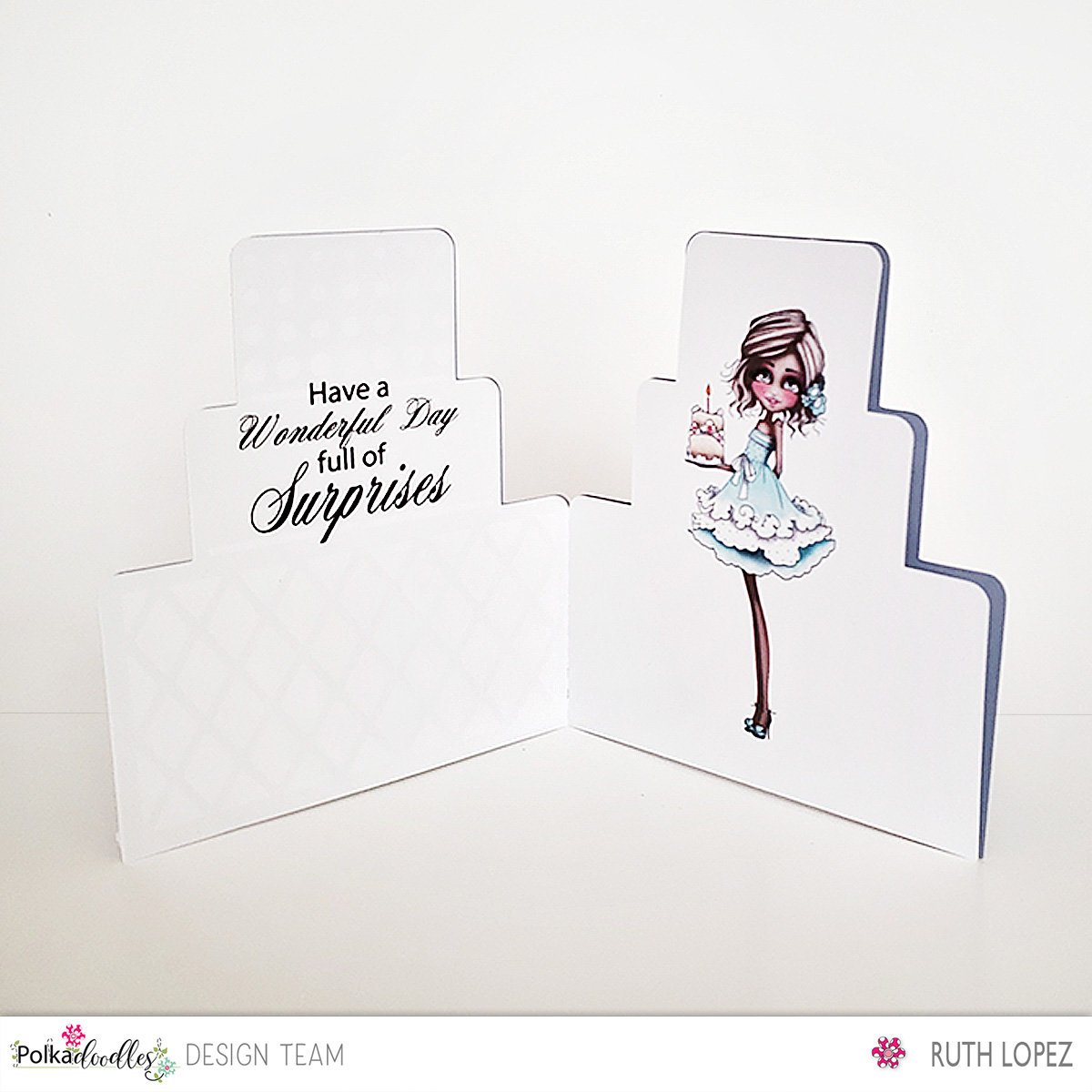 My hobby My Art: Cake shaped birthday card