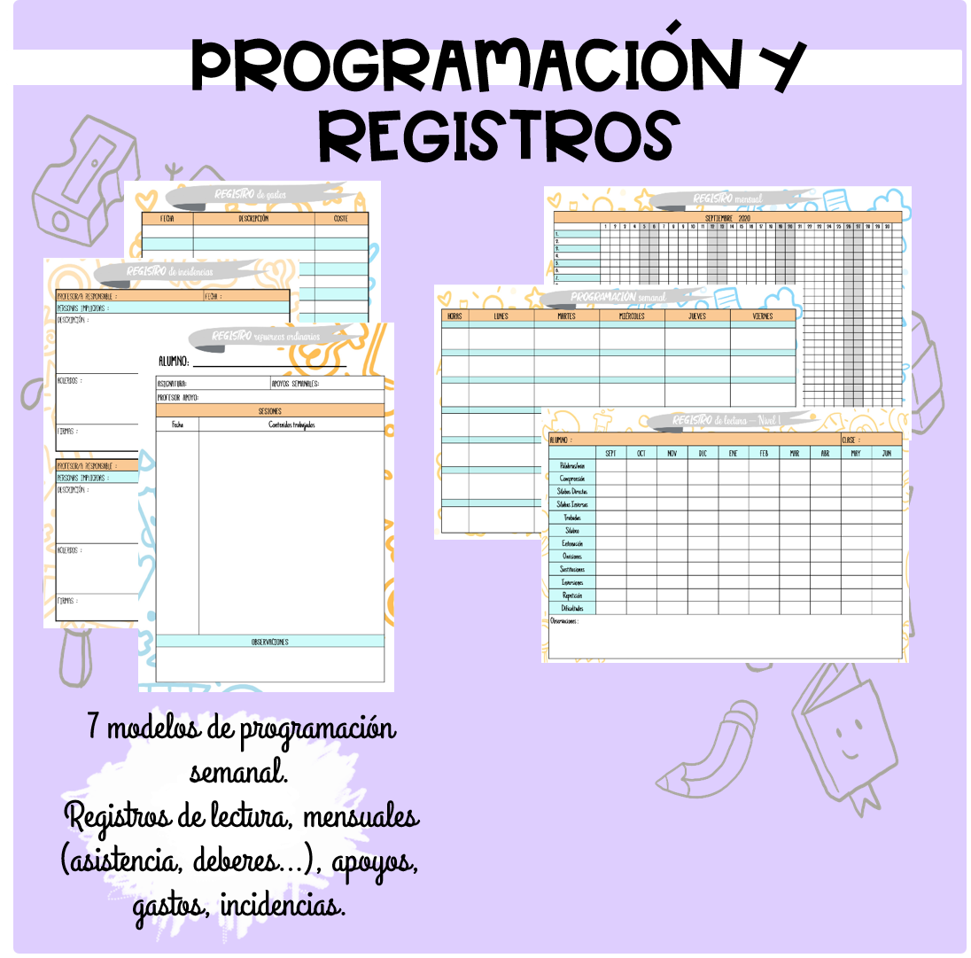 La Profe Raquel: CUADERNO DE PROFE 2020/2021 (Castellano e inglés) PDF ...