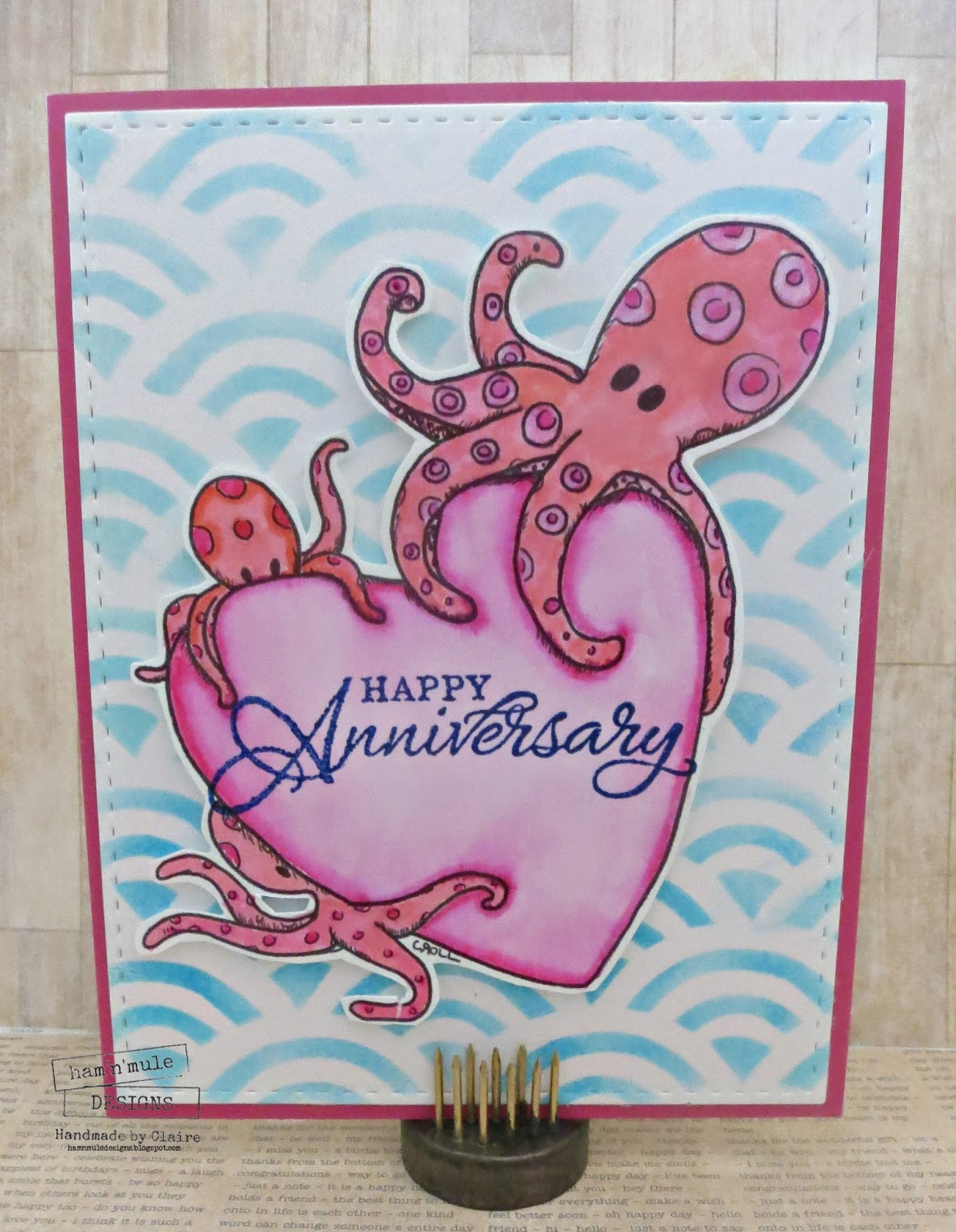 Ham'n'Mule Designs: Tiddly Inks..Octopus Anniversary...