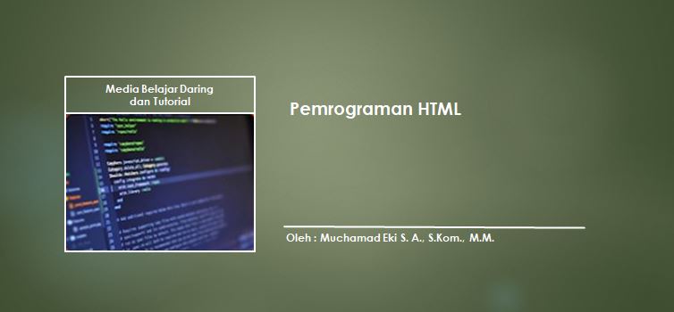 Pengertian Pemrograman HTML ~ Media Belajar Daring dan Tutorial ...
