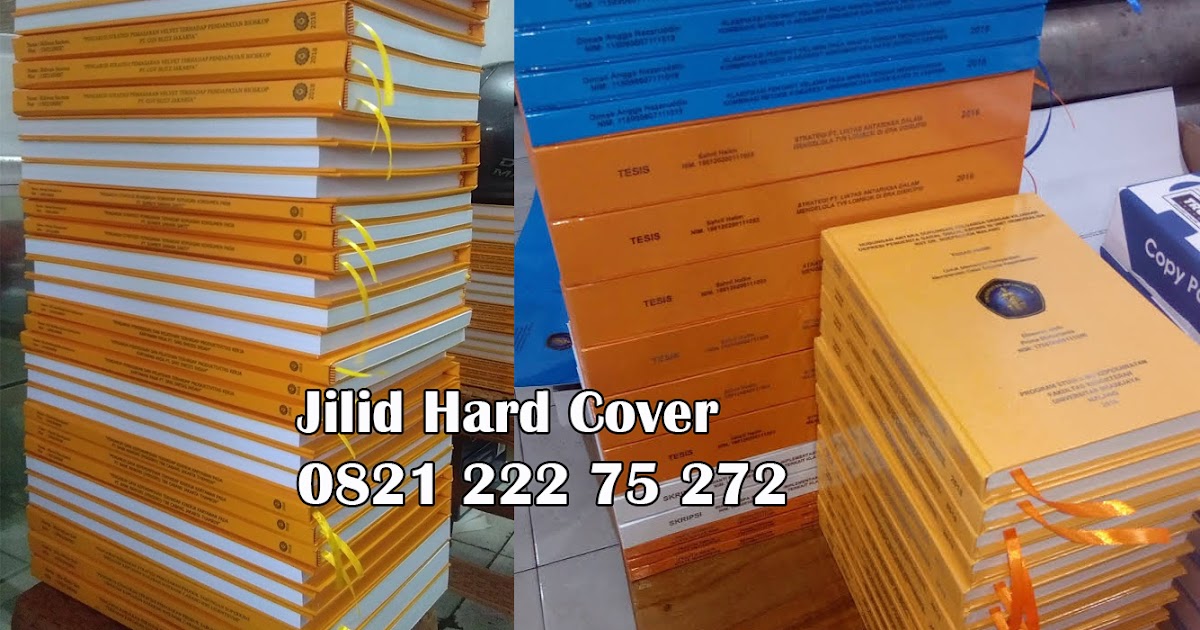 Jasa Jilid Hard Cover Murah - Jasa Fotocopy - Jasa Percetakan - Printing Murah Jakarta