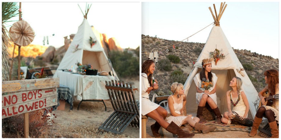 Heather Horwitz Design: Stylish Soiree: Boho tee pee party