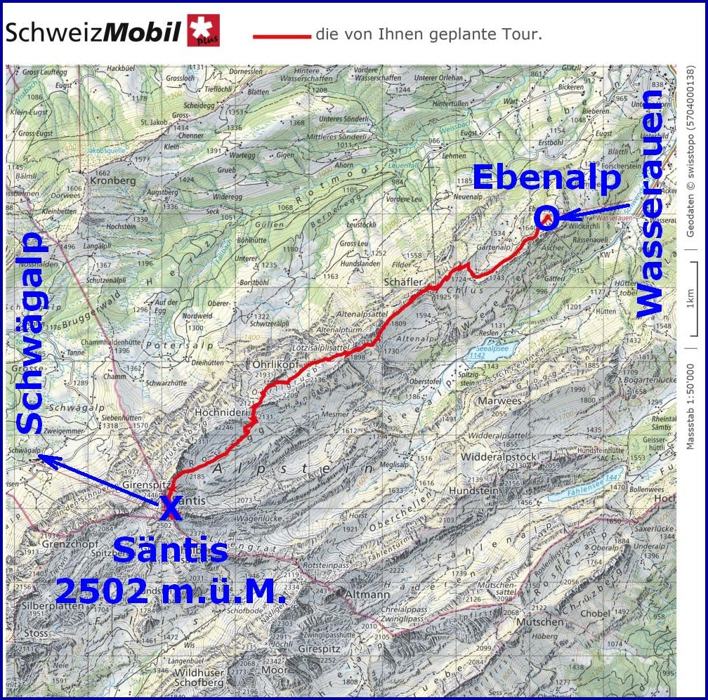 Von der Ebenalp zum Säntis im Alpstein – Wandern mit Freunden