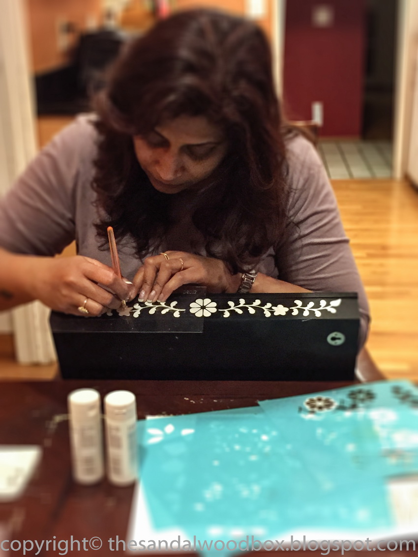 The Sandalwood Box: Bone Inlay