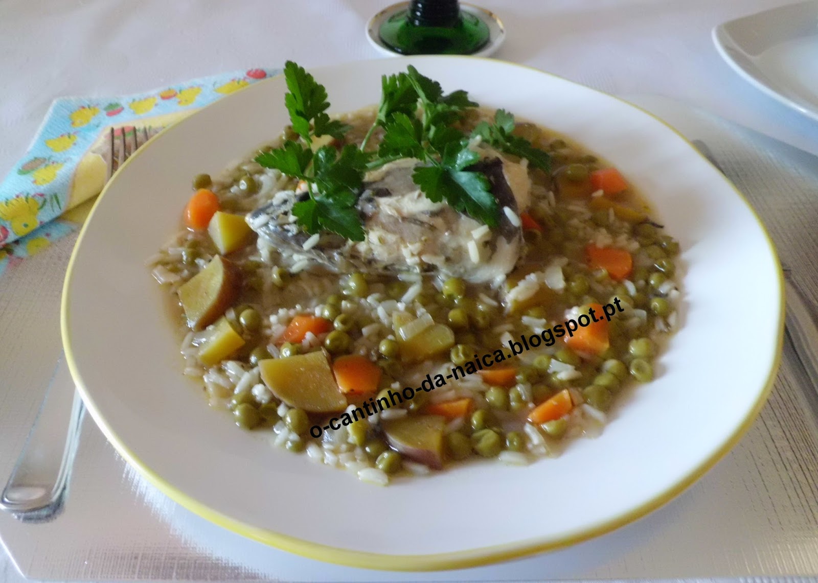 O Cantinho da Naica: Sopa de Safio , com legumes
