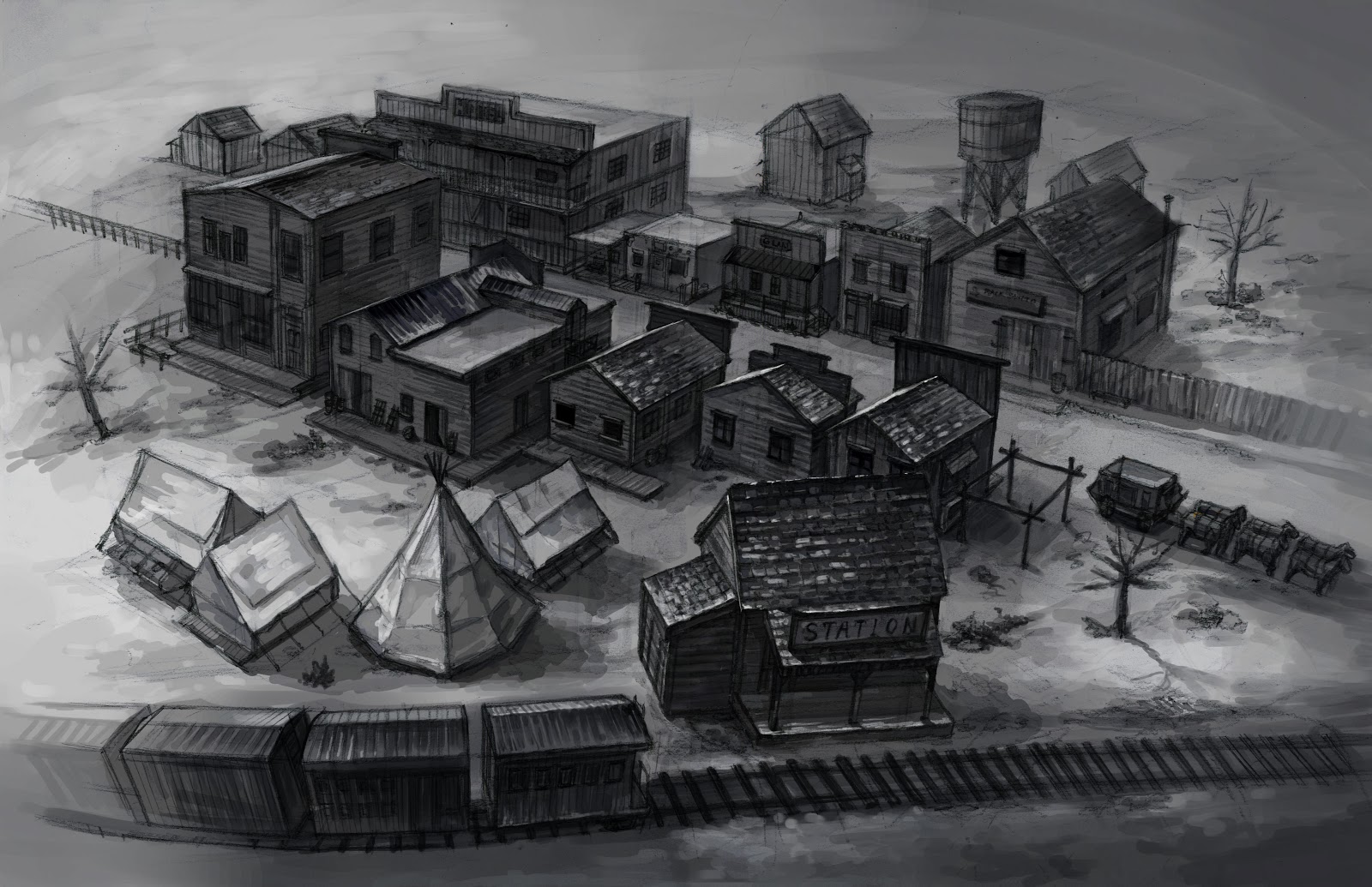 Visual in Motion: 1880, Western town design