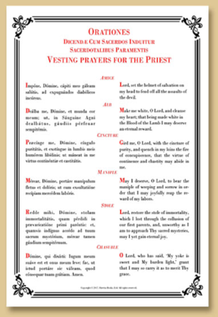 ZEPHYRINUS.: “Come To Mass” And “Vesting Prayers For Priests”. From ...