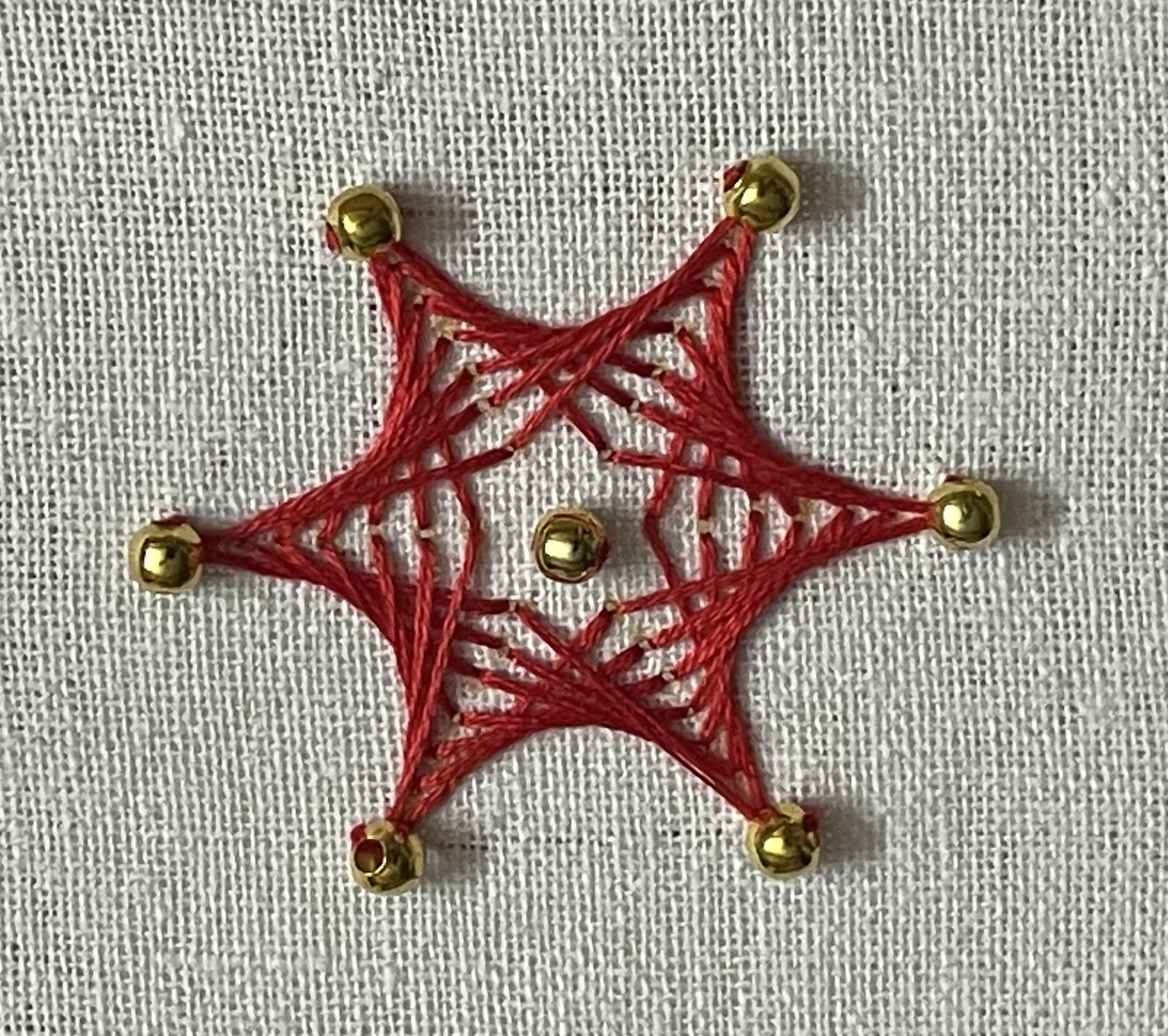 MY CRAFT WORKS: How to embroider an easy star using straight stitches