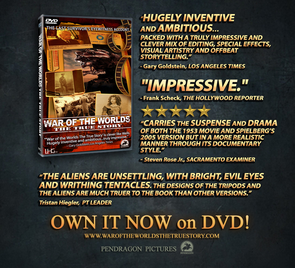 SUSAN GOFORTH: WAR OF THE WORLDS THE TRUE STORY - NOW ON DVD!