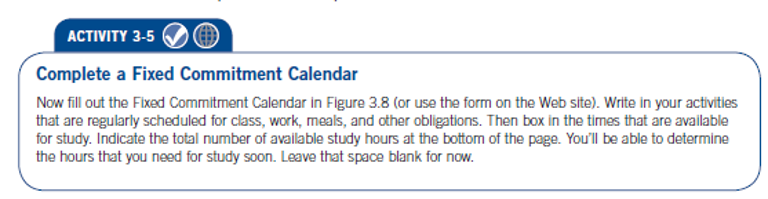 # 4:FIXED-COMMITMENT CALENDAR
