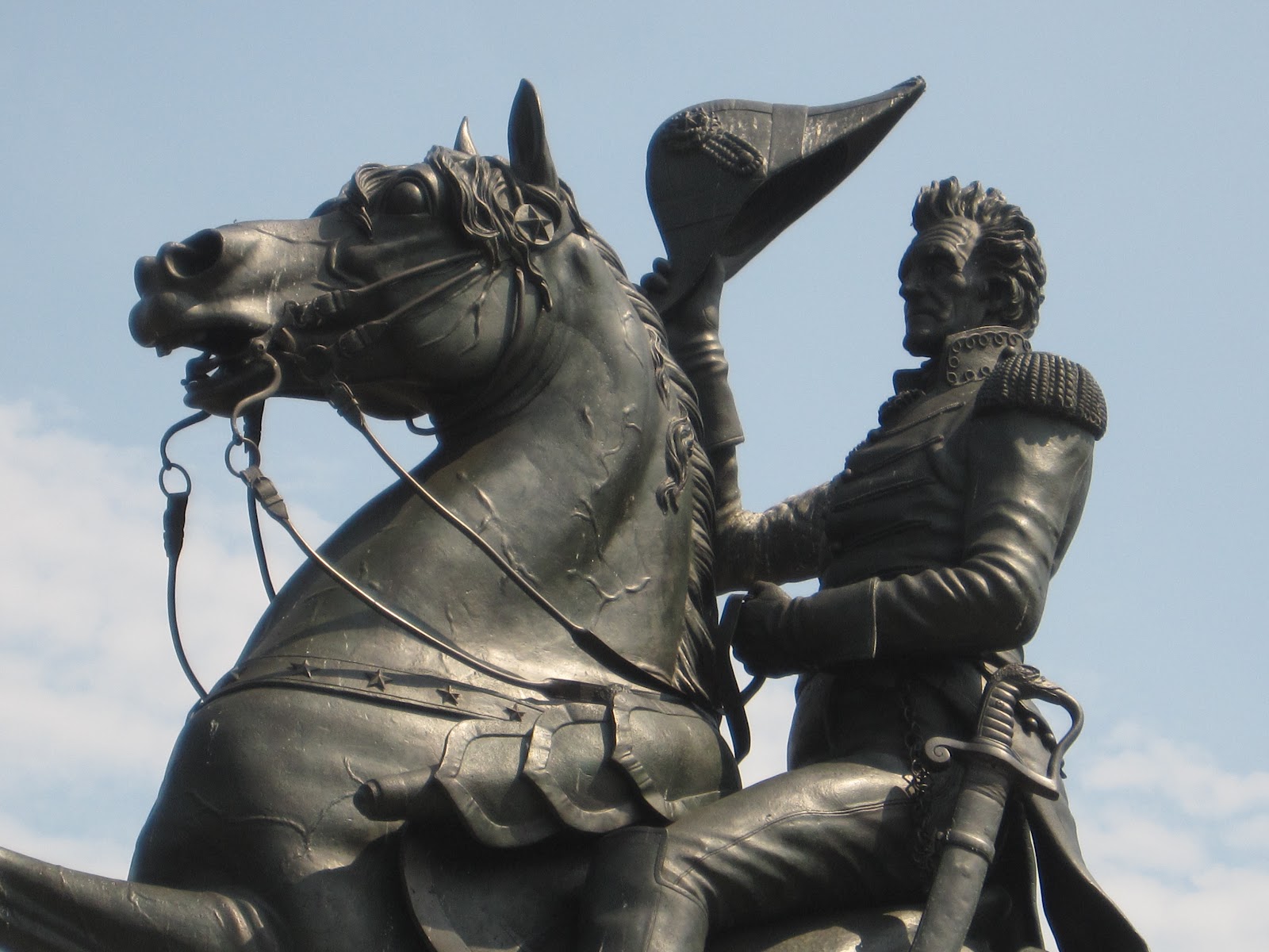 The statue in the center of Lafayette Square
