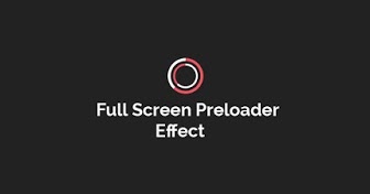 How to Create Full Screen Preloading Effect