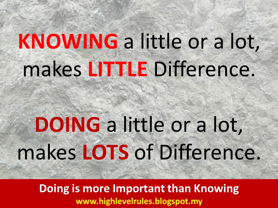 High Level Rules 117 Knowing And Doing high-level-rules-117-knowing-and-doing