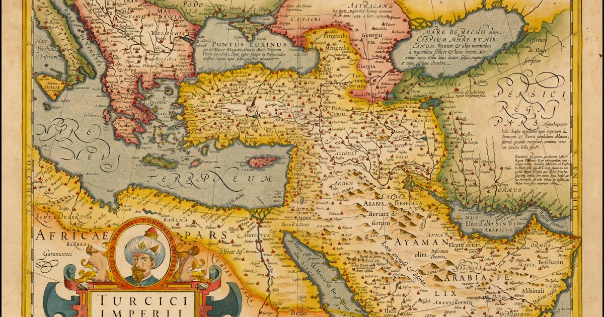 Map of the Turkish Empire, Amsterdam 1606, Jodocus Hondius