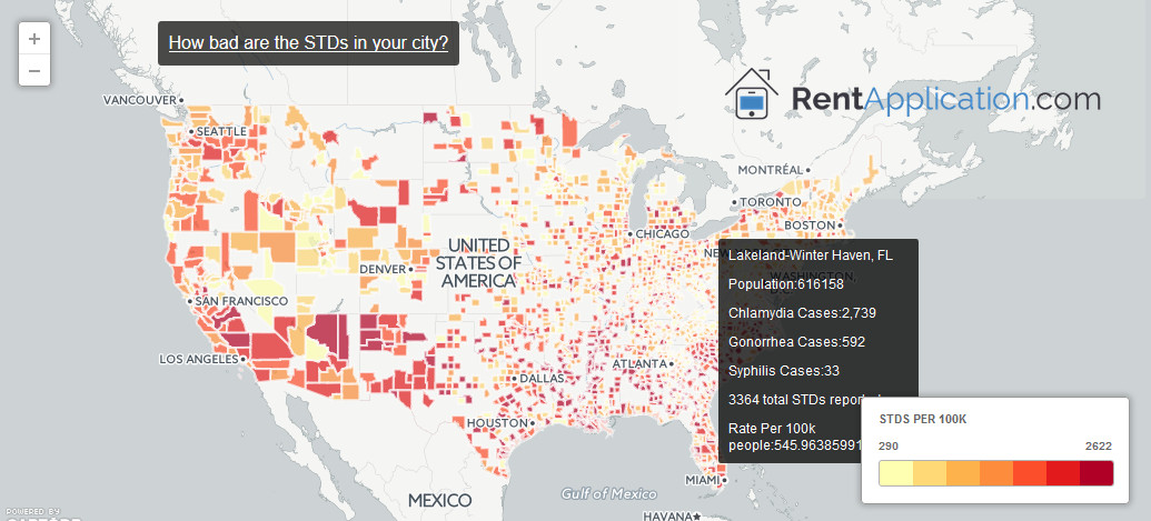 Interactive Unsafe Sex Map Vivid Maps