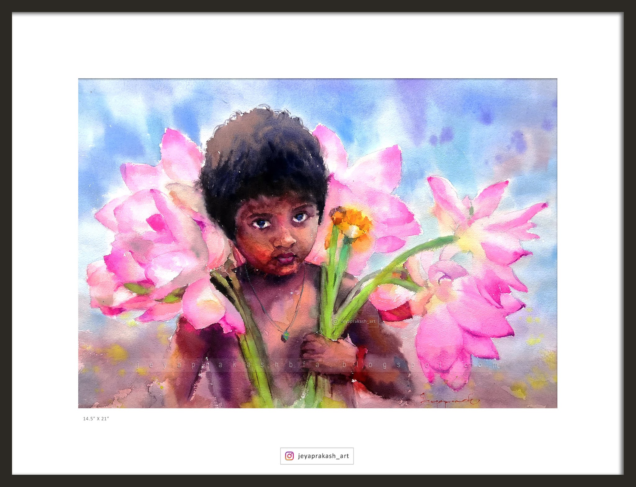 South Indian paintings: WATER COLOUR & ACRYLIC PAINTINGS