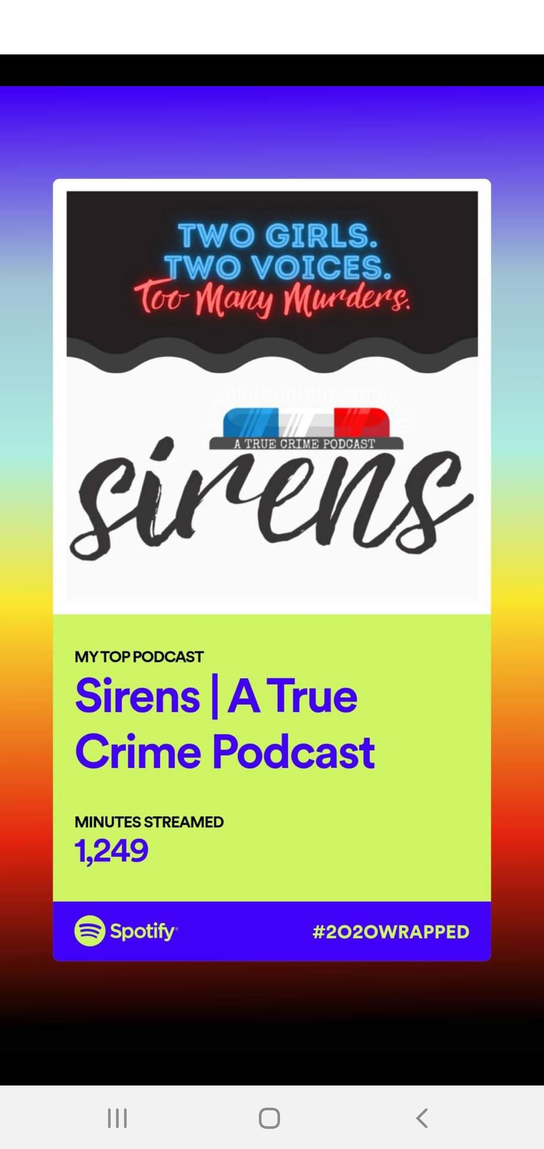 Sirens | A True Crime Podcast: 2020