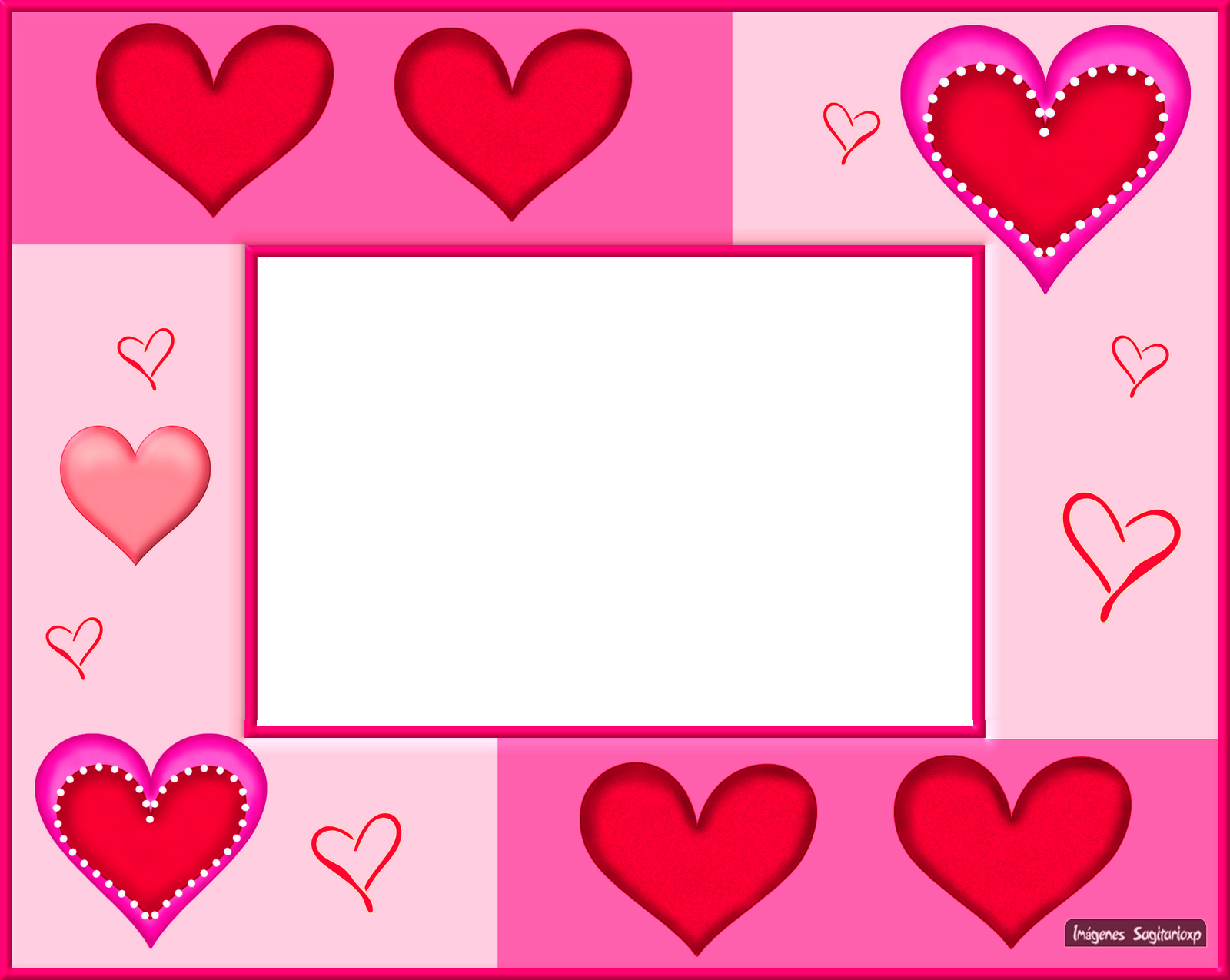 Corazones rojos | Tarjeta para texto - Imágenes Para Compartir SaGiTaRioXP