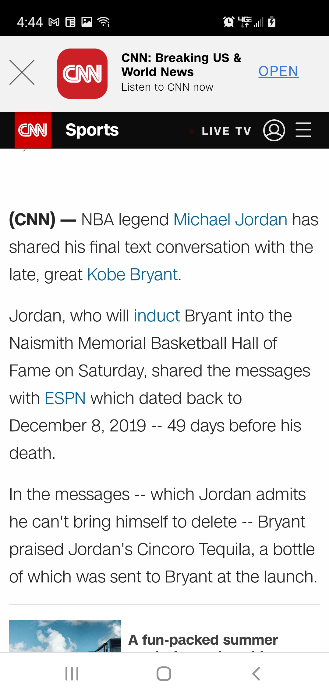 The Mindless Freaks: Michael Jordan's Final Text Messages with Kobe on ...