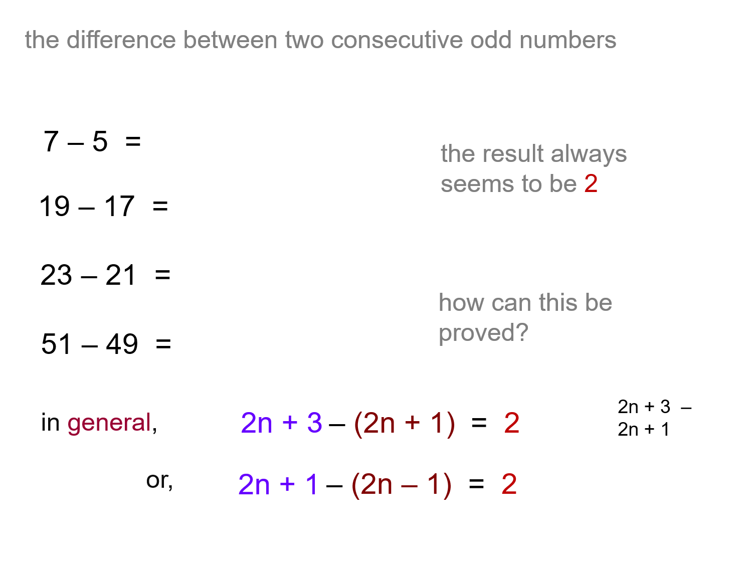MEDIAN Don Steward mathematics teaching: odd and even numbers