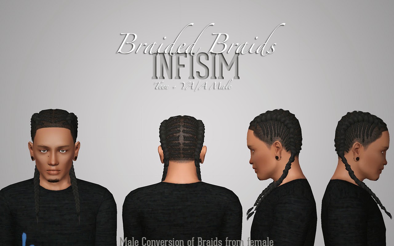 My Sims 3 Blog: Braided Braids & Nappy Mohawk 2.0 for Males, Sims and ...