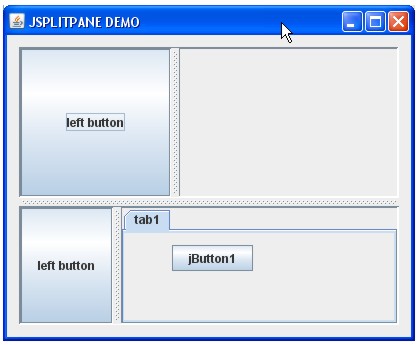 NETBEANS: JAVA DESKTOP TUTORIAL: 006. CONTAINER: JSPLITPANE BY NETBEANS