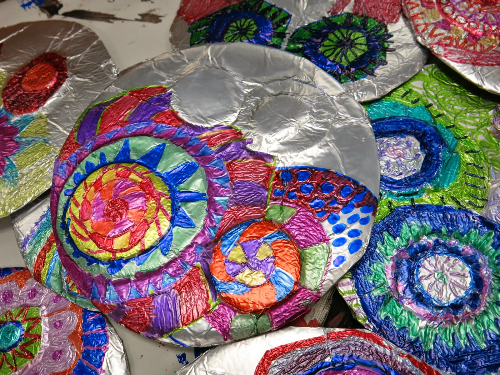 Cassie Stephens: In the Art Room: A Dotted Relief Sculpture