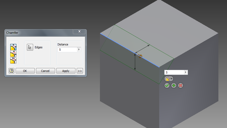 Tutorial Fitur Chamfer dan Fillet pada Inventor