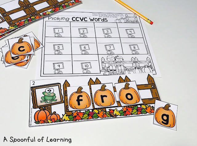 October Centers - First Grade - A Spoonful of Learning