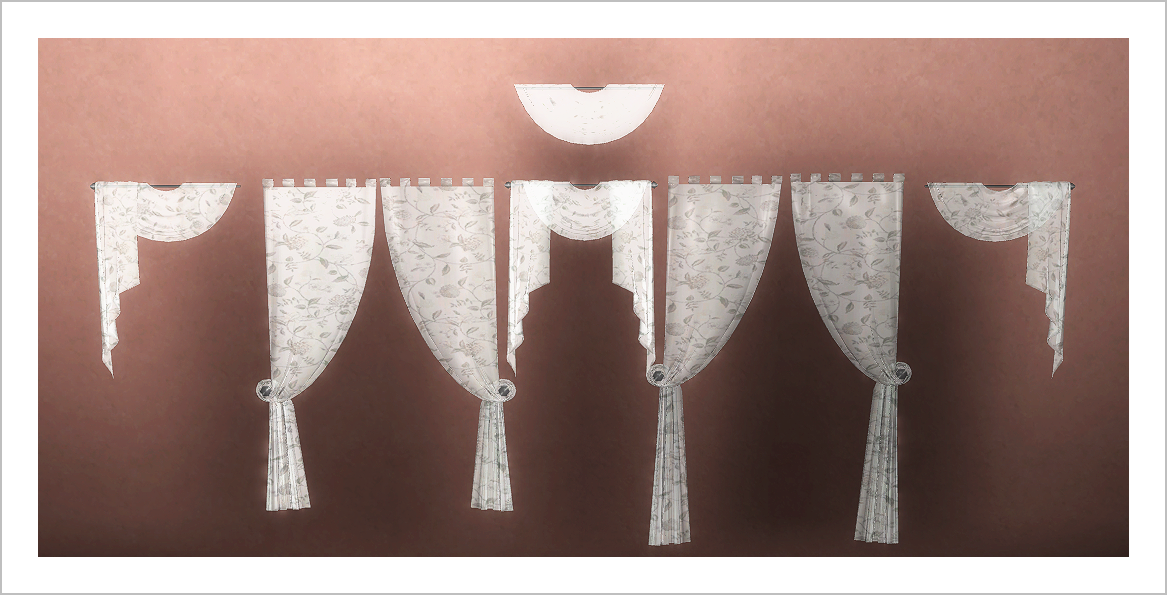 Sims 4 CC's - The Best: TS2 Build Your Own Curtains Conversion by Daer0n