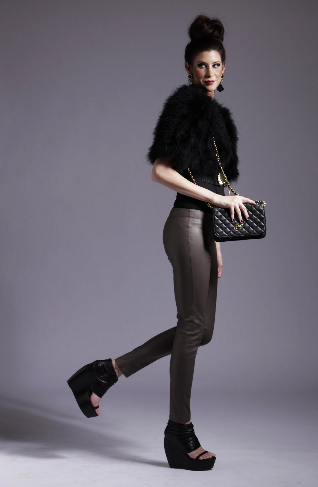 raw lace: Designer Handbag Shoot