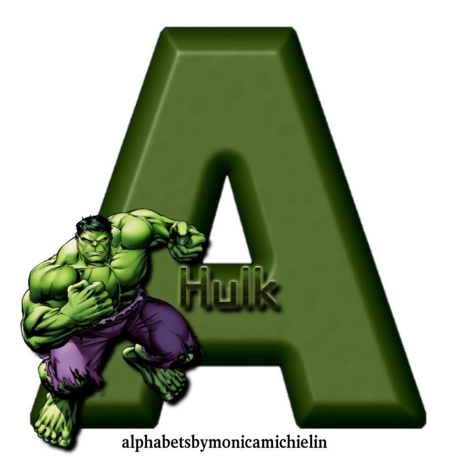 M. Michielin Alphabets: HULK ALPHABET, ALFABETO DO HULK, #hulk (NEW ...