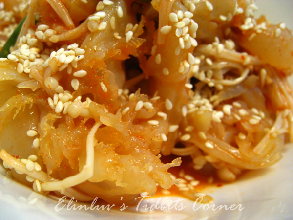 Elinluv's Tidbits Corner: Kimchi Jellyfish Salad