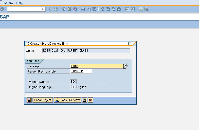 SAP TECH: Global Class : Inheritance