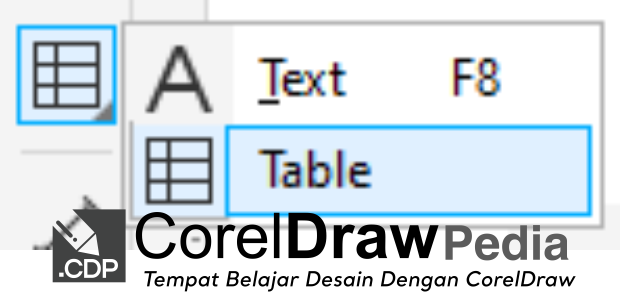 Tutorial Cara Membuat Table Pada Aplikasi CorelDraw - CorelDrawpedia