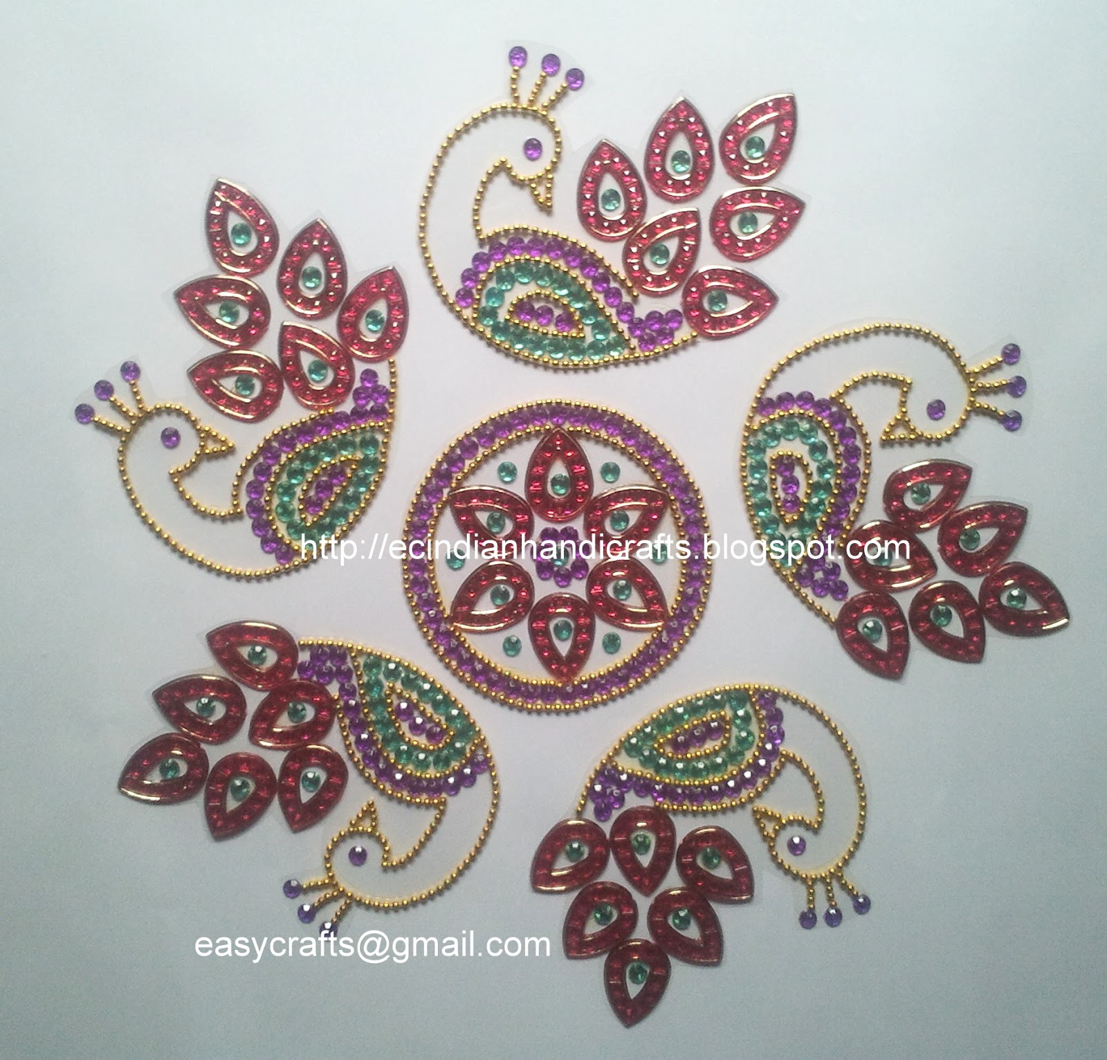 Easy Crafts - Explore your creativity: Kundan rangolis