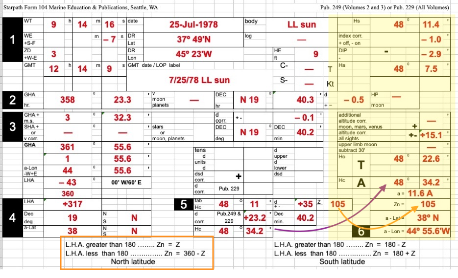 David Burch Navigation Blog: A Sight Reduction of the Sun