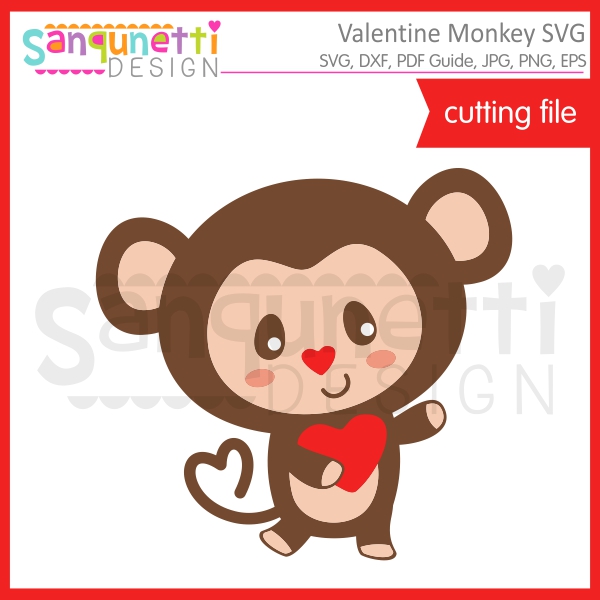 Crafting Quine: Monkey Puzzle Card with Valentine Monkey from ...