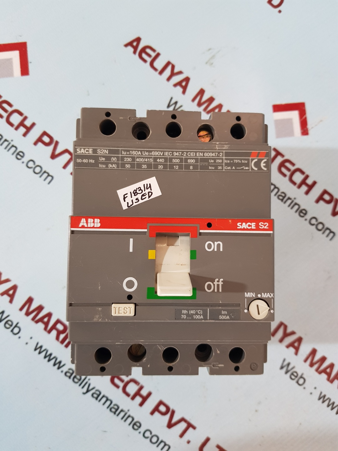 ABB SACE S2 MOLDED CASE CIRCUIT BREAKER - Aeliya Marine