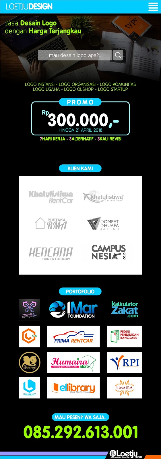 Promo Desain Logo harga Terjangkau - Campusnesia.co.id