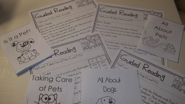 Emergency Sub Binder- Pets! - First Grade Centers and More