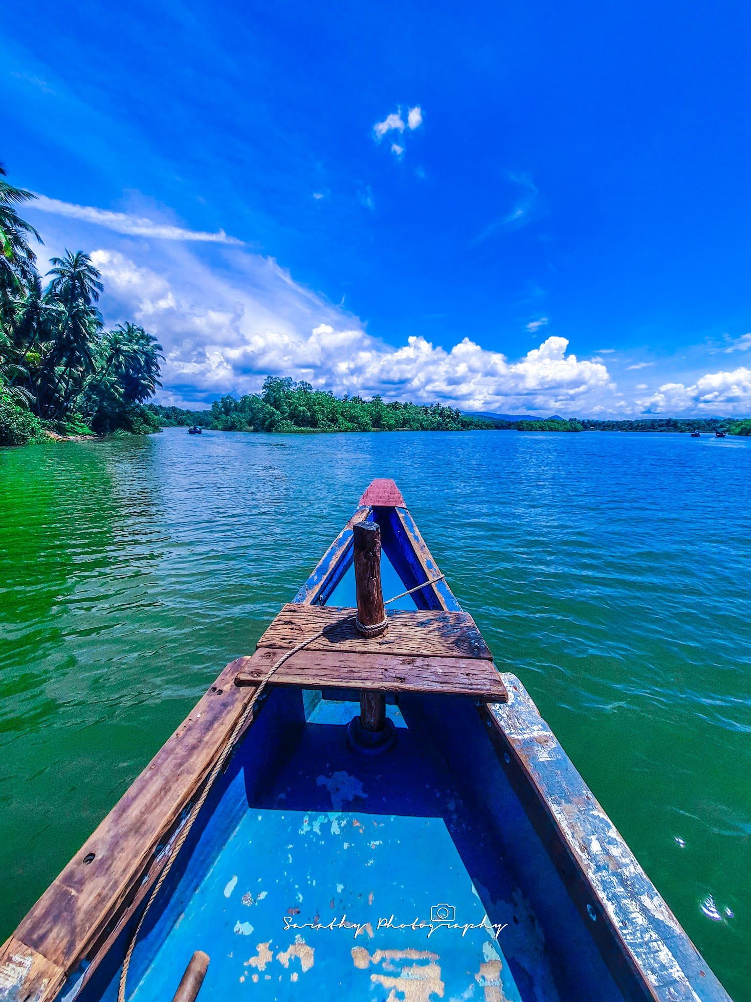 A colourful Boat ride in the Sharavathi Backwaters