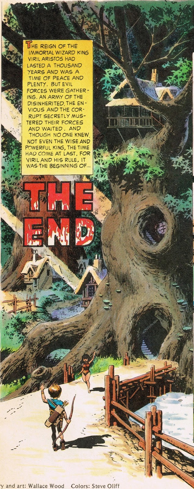 Cap'n's Comics: Coupla Wizard King Panels by Wally Wood