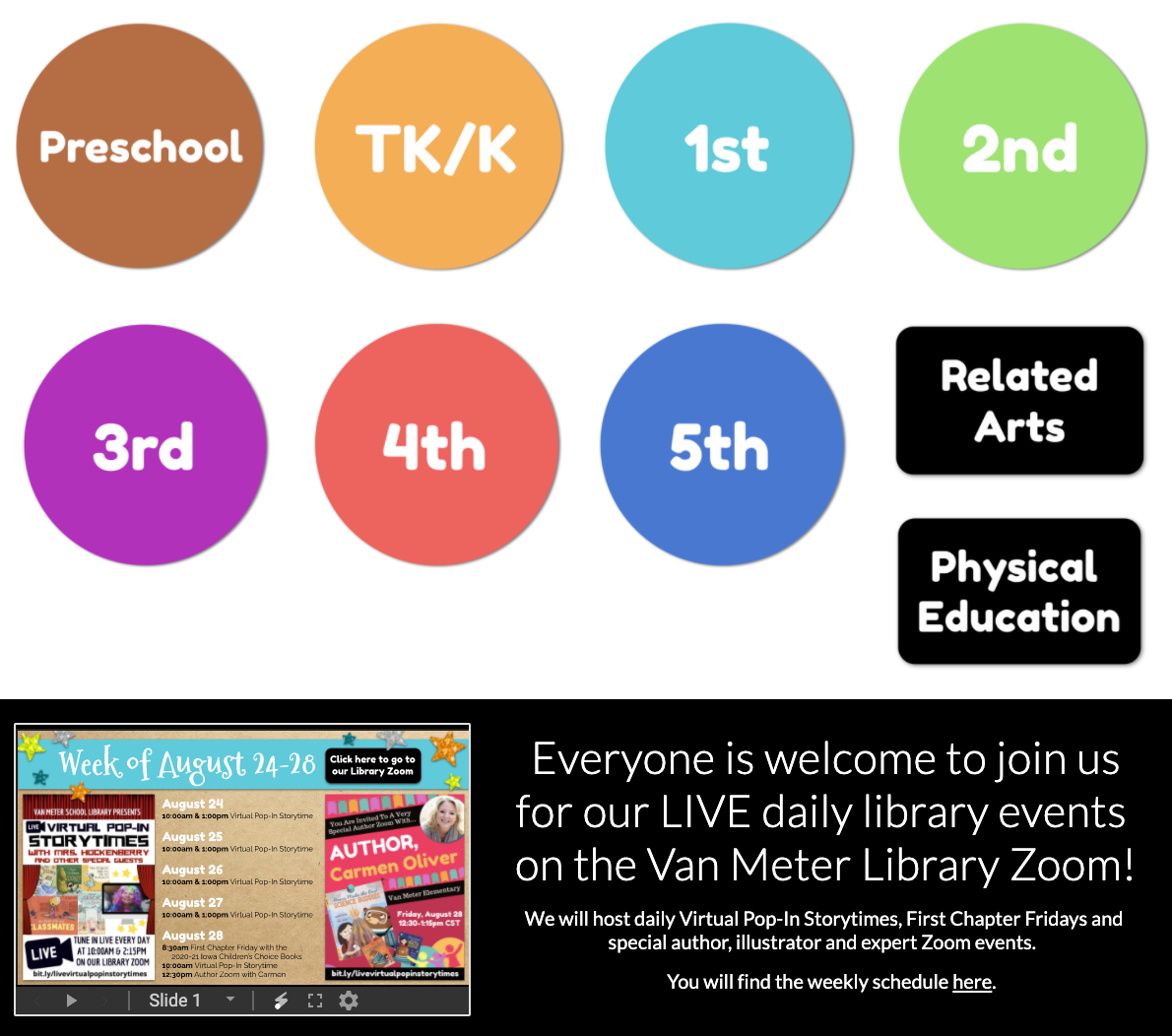 The Library Voice: A NEW Way To Kick Off Our Weekly Library Events ...